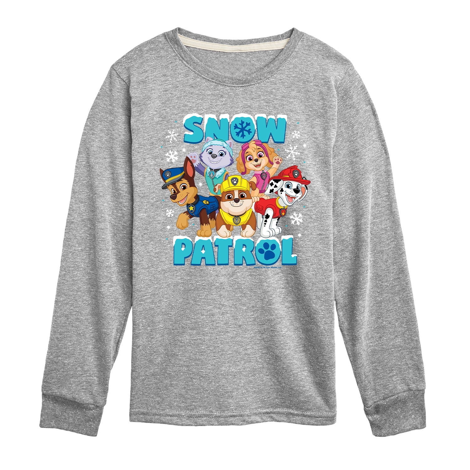Paw Patrol - Snow Patrol - Toddler And Youth Long Sleeve Graphic T ...