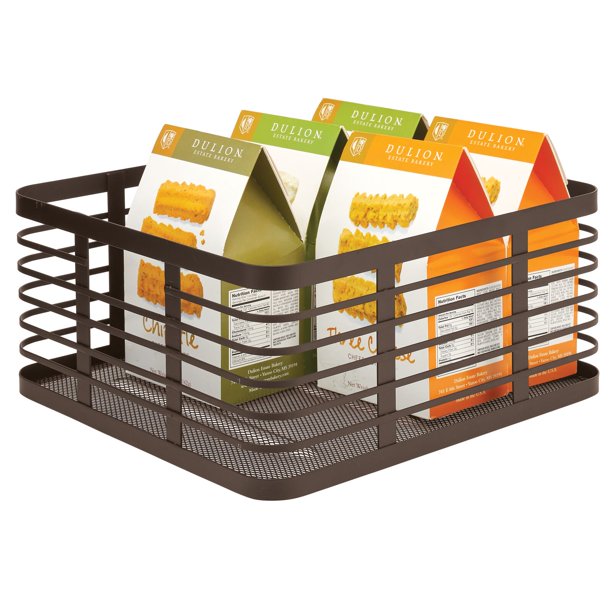 Mdesign Steel Metal Wire Kitchen Food Storage Organizer Bin Basket For