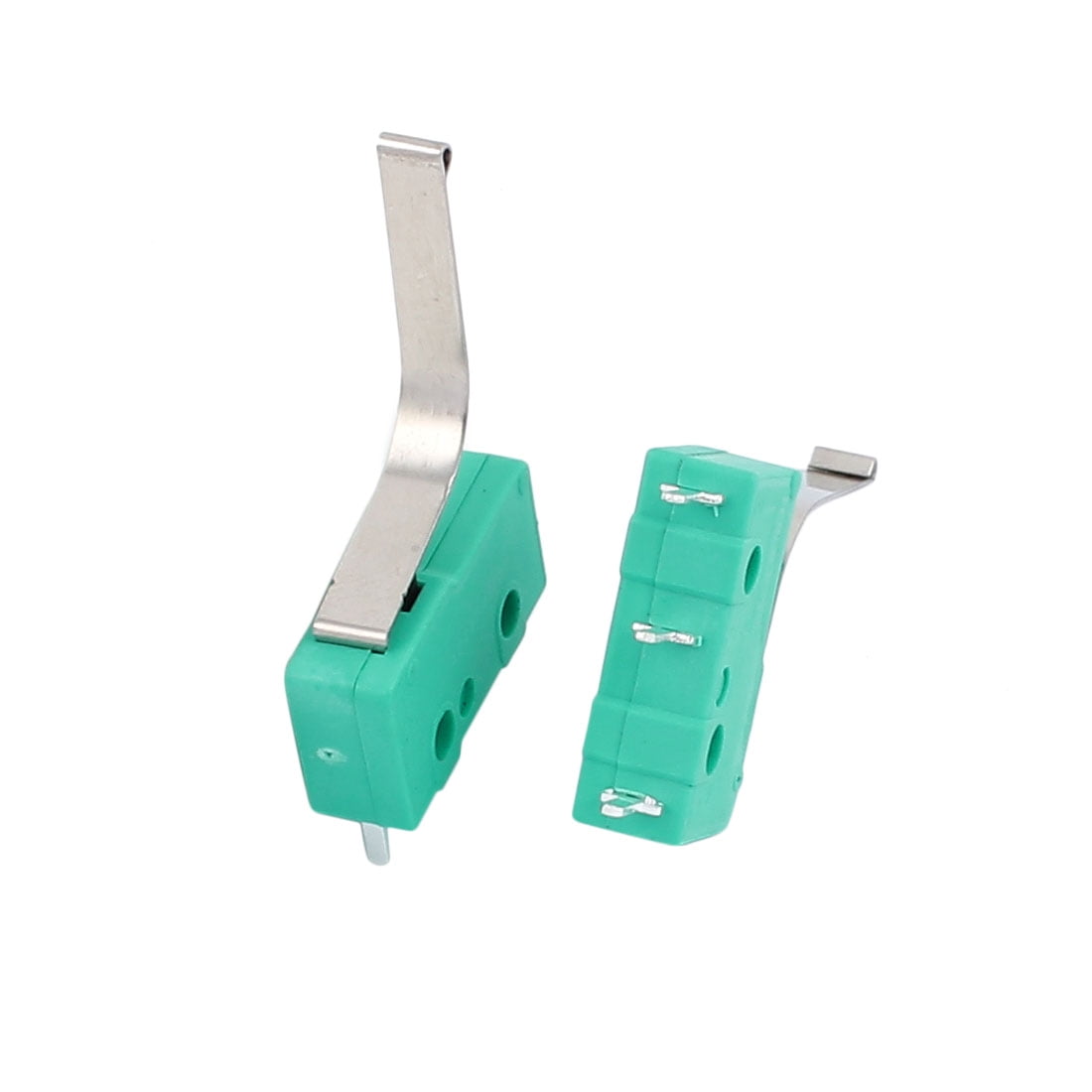 5Pcs AC250/125V 3A 3P Momentary 20mm Lever Arm Micro Switch Green KW12 ...