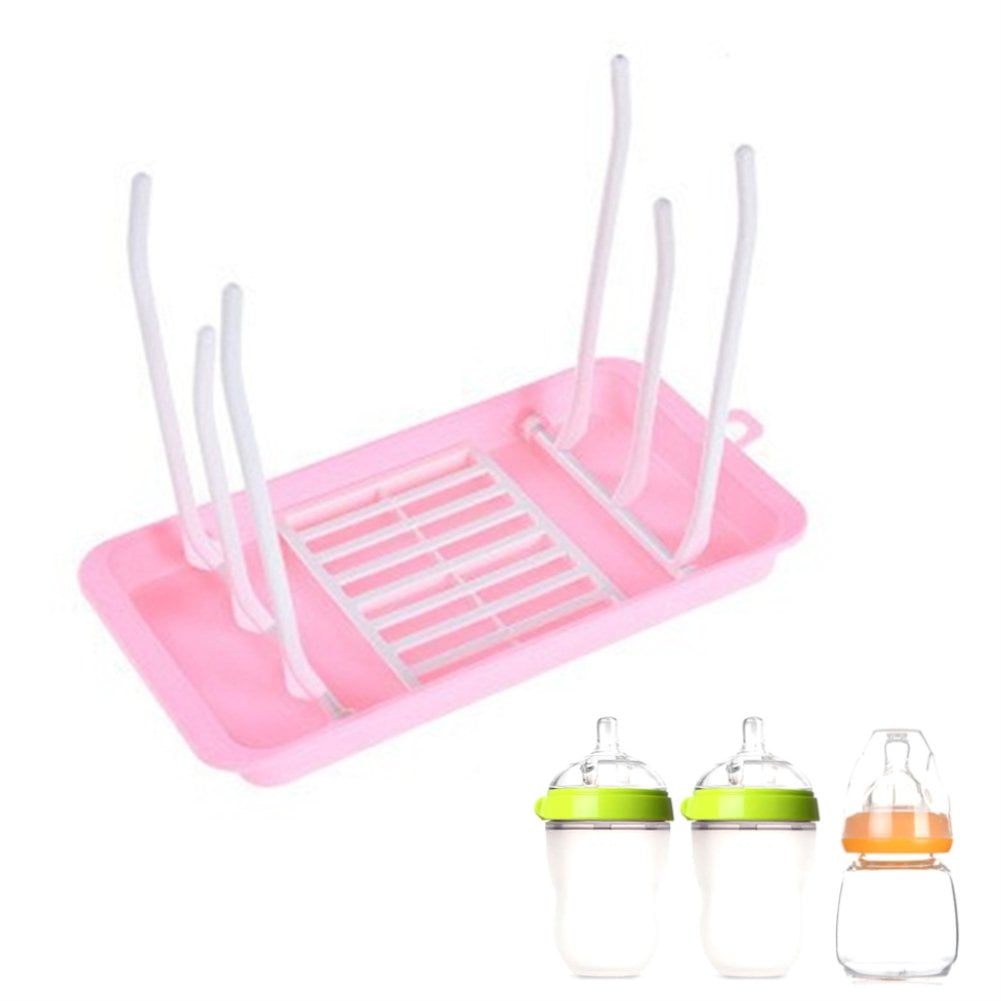 Baby Bottle Drying Rack, Foldable Plastic Bottle Dryer Holder, Space ...
