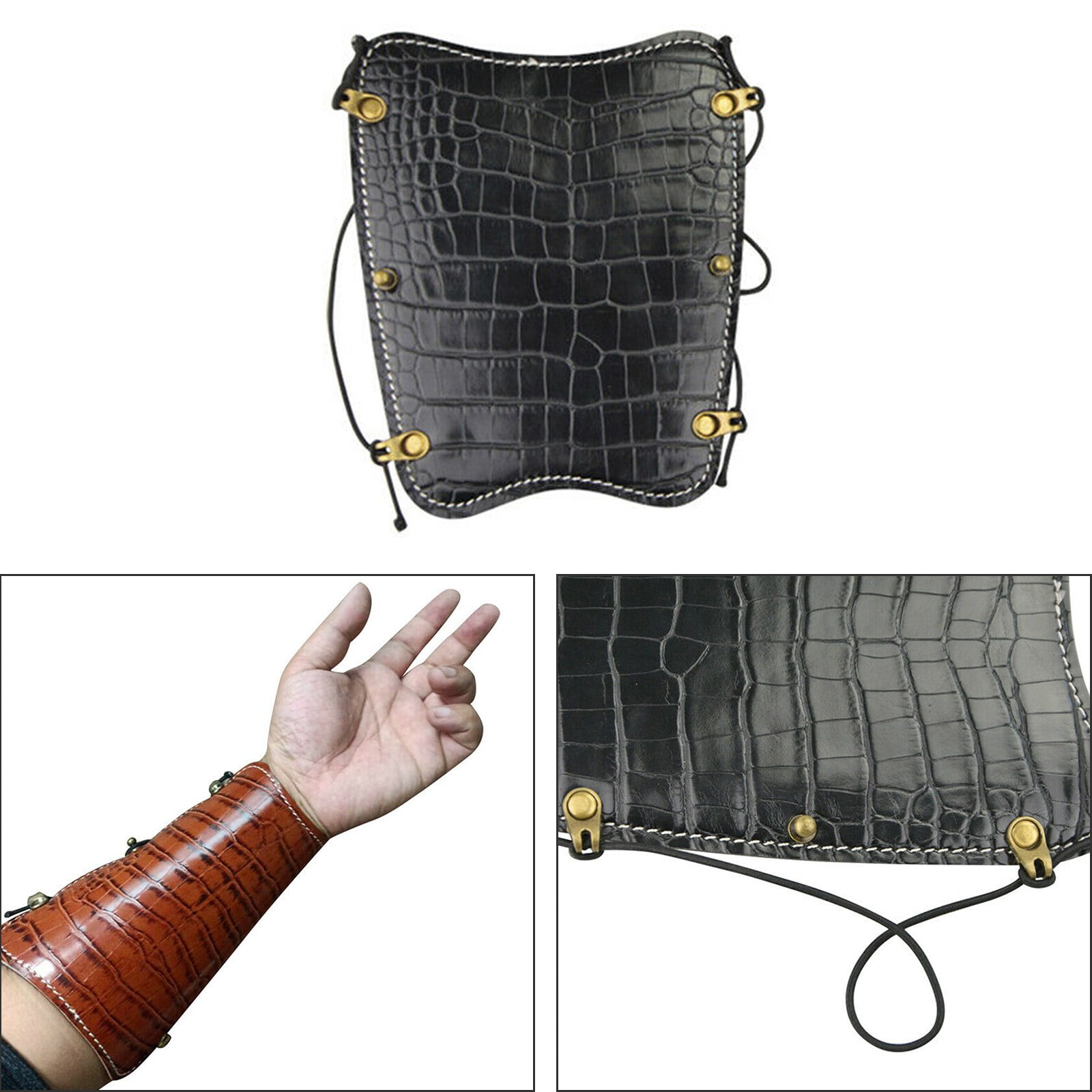 Archery Arm Guard Traditional Protector Gear Bracer Forearm Bow ...