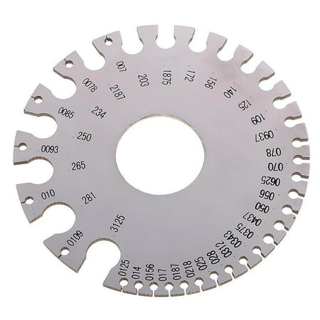 ziyahi Round Wire Gauge Diameter Gage Metal Inch Inspection Measuring ...