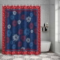 Bathroom Shower Curtain Independence Day Fireworks Waterproof Shower ...