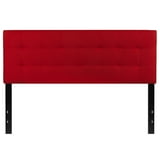 Flash Furniture Bedford Tufted Upholstered Queen Headboard, Red Fabric ...