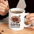 1pc 11oz Ceramic Coffee Mug, Funny Illustration with It's The Secret ...