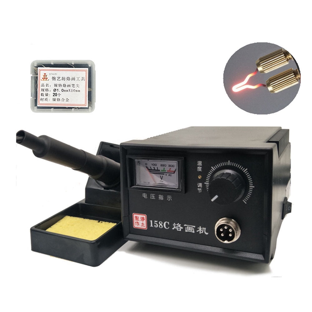 CJC 60W Professional Wood Burning Kit Burners Tool Single Pen ...