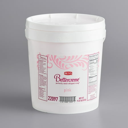 Rich's Bettercreme Pink Whipped Icing - 9 lb. Pail | Walmart Canada