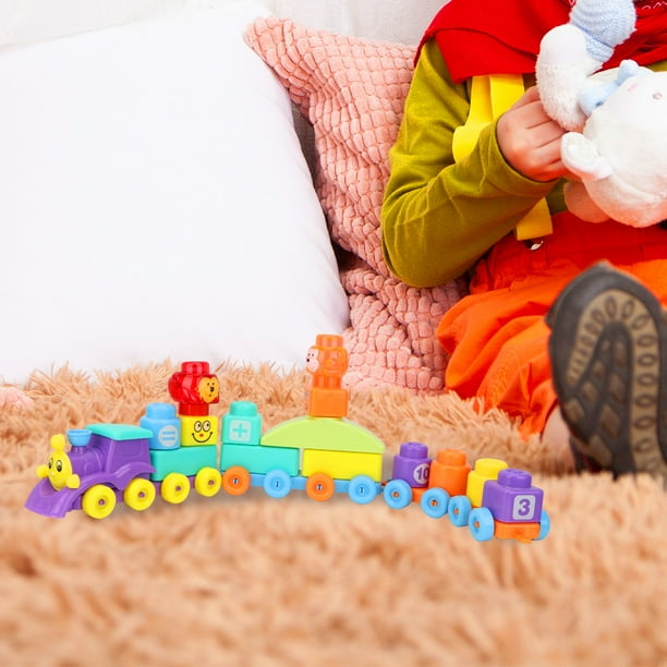 Block Toys Diy Toys 60pcs Children Infants DIY Plastic Educational Building Construction Block ...