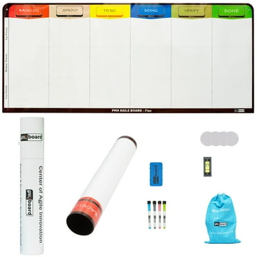 pmxboard Magnetic Kanban Board and Magnetic Scrum Board Flexible 6 ...