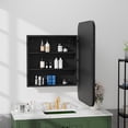 MAYEERTY 35x24x5 Inch Black Metal 3-Ring Round Corner Rectangular ...