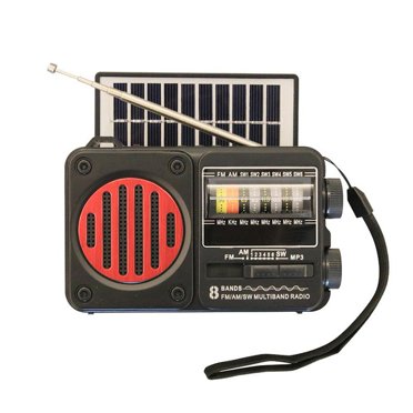 Portable Solar-Powered AM/FM/SW Radio, Bluetooth 5.0 Speaker, MP3 ...