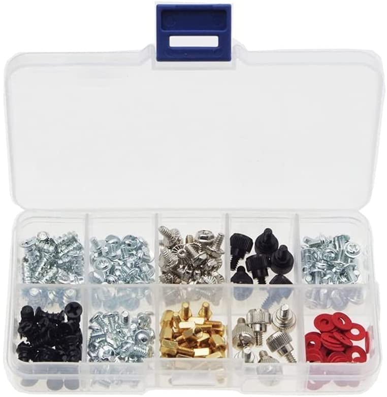 Haobase 228pcs Computer Screws Kit for Motherboard PC Case Fan CD-ROM ...