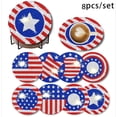 8 Pcs Patriotic American Flag Diamond Painting Coasters,5D Full Drill ...
