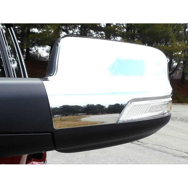 Chrome ABS plastic Mirror Cover 2Pc Fits 2019-2020 Ram Trucks Ram ...
