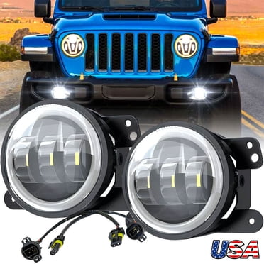Sunpie (2pcs/set) 4 inch RGBW LED Fog Lights for 2018-2024 Jeep ...