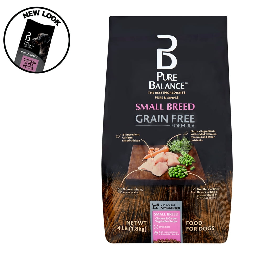 Pure Balance Small Breed Grain Free Formula Chicken & Garden Vegetable ...
