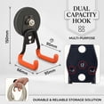 Heavy Duty Magnetic Double Claw Hook,Dual J-Hook Utility Tool Hanger ...
