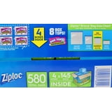 Ziploc Sandwich Storage Bags, 580 ct. with Easy-Open Tabs, Ideal for ...