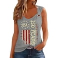 America 250 Shirt Women Sleeveless Metal Ring Strap Patriotic Graphic ...
