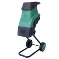 15 Amp Electric Wood Chipper Shredder with Wheels for Garden Waste ...