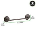 mDesign Small Hand Towel Storage Bar, Strong Self Adhesive - Bronze ...