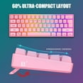 Trahoo 60 Gaming Keyboard And Mouse Combo Ultra Compact 61 Keys Rgb