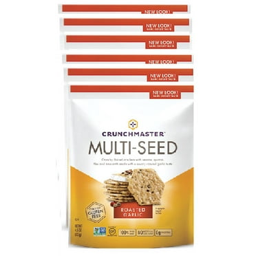 Crunchmaster 5 Seed Gluten-Free Multi-Grain Crackers with Olive Oil, 20 ...