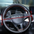15" Steering Wheel Cover Leather For Subaru DIY - Walmart.com