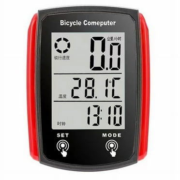 Waterproof Bicycle Wired Speedometer Bike LCD Computer Speed Odometer ...