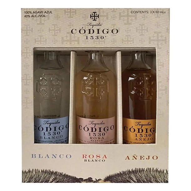 Pack de 6 Tequila Codigo 1530 3 minis de 50 ml | Walmart en línea