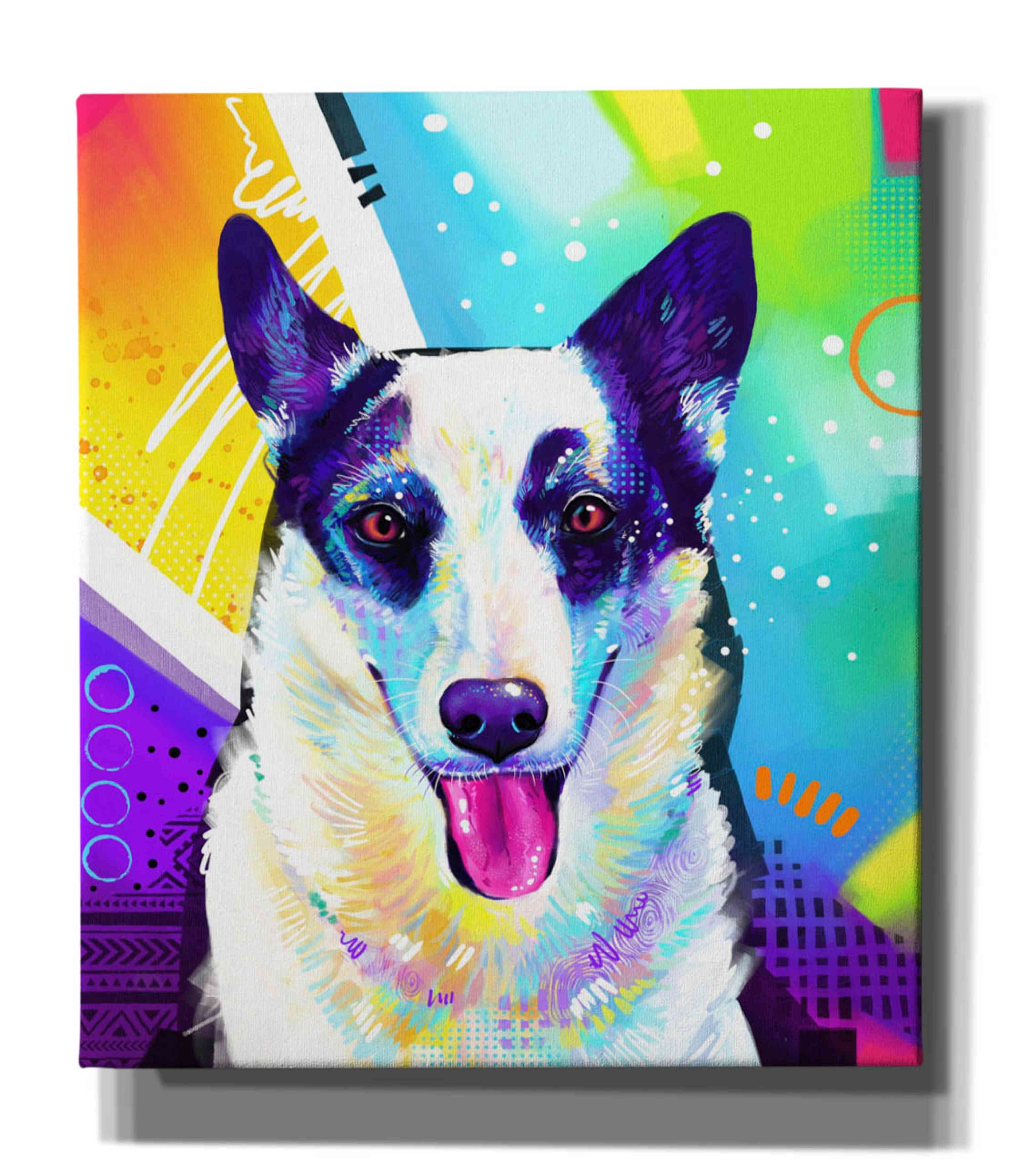 Epic Graffiti 'Pop Art Border Collie' by Furbaby Affiliates, Canvas ...