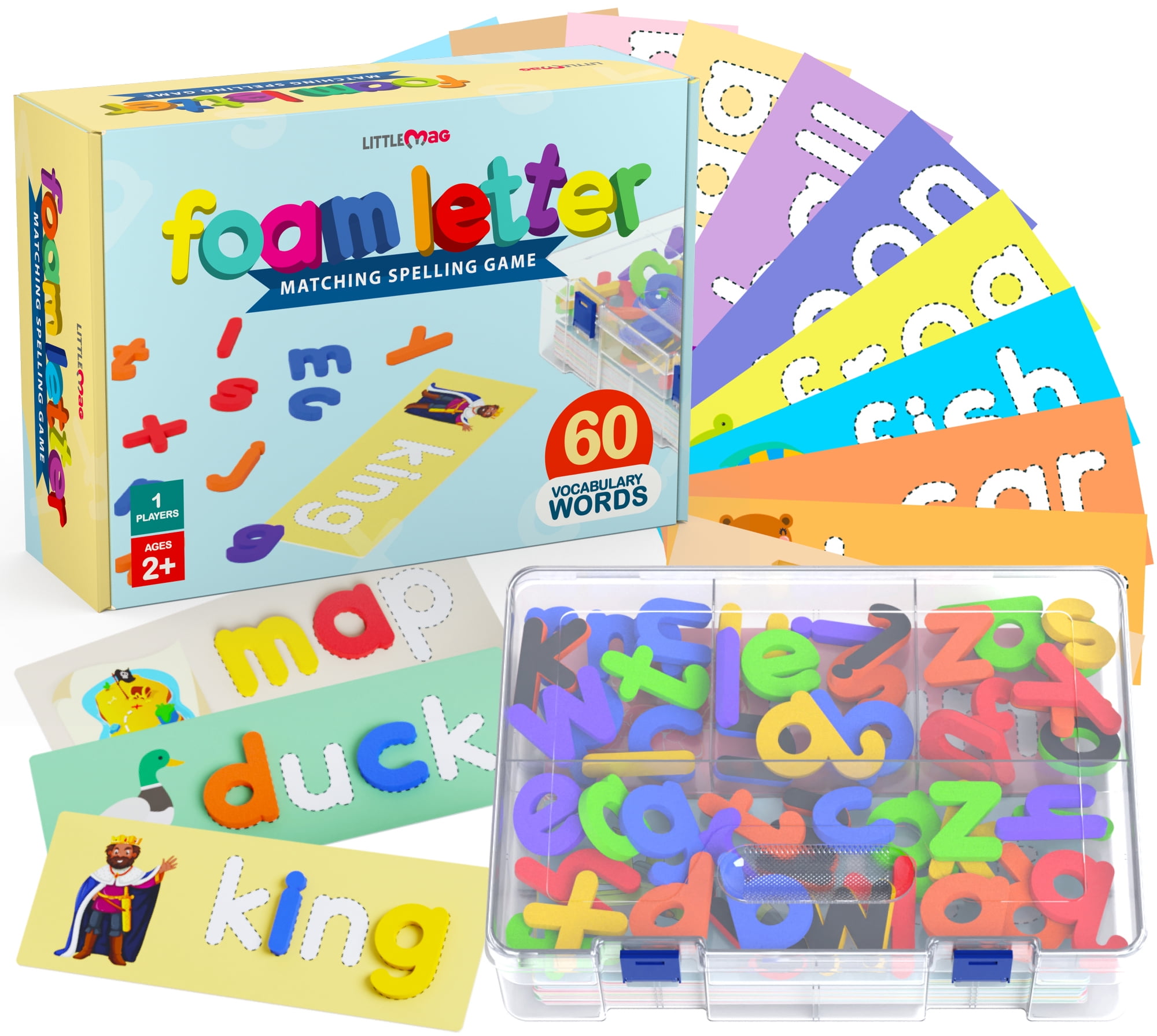Magnetic Letters Alphabet Magnets - Foam Letter Magnets Spelling Game ...