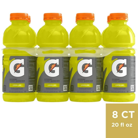 Gatorade Yellow Lemon Lime Sports Drink, 12 Mini Bottles, 12 fl oz ...