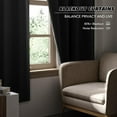 FUGee-Short Curtains 36 inch for Small Window, Back Tab Privacy Thermal ...