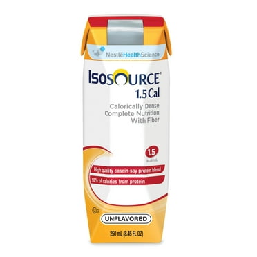 Isosource 1.5 Cal with Fiber Unflavored 250ml Brikpaks 24/Case ...
