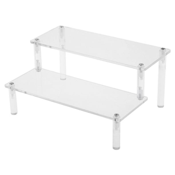 Clear Transparent Ladder Tier Acrylic Rack Countertop Risers Rack ...