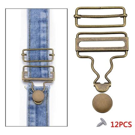 tredstone 12x Metal Slider Fasteners Clip Brace Buckles Suspenders ...