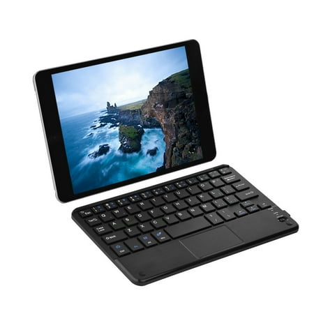 Ultra-Slim Fast Response Wireless Keyboard With Touchpad, Black ...