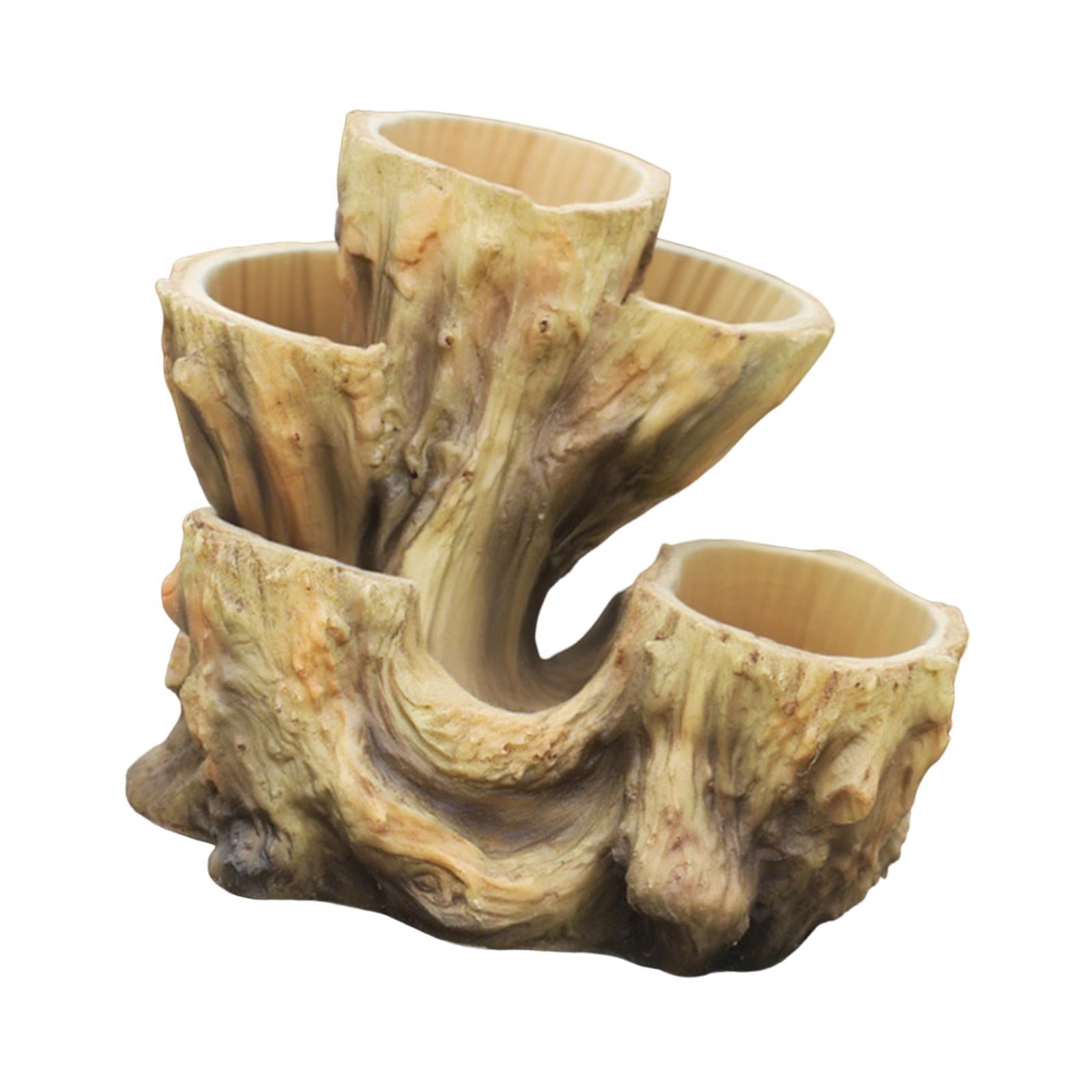 Click here for S Serenable Tree Stump Flower Pot Plant Pot Decors... prices