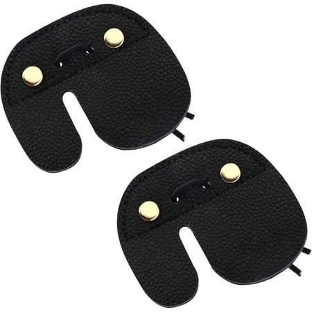 YDJKET 2pcs Leather Archery Finger Tab Double Thickness Protection ...