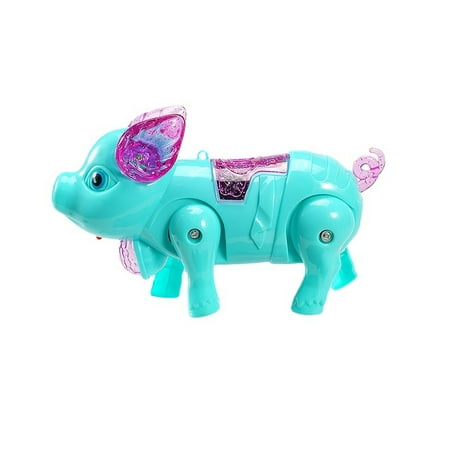 Leash Piggy Toys Children's Electric Pig, Can Run, Walk, Glow, and Walk ...