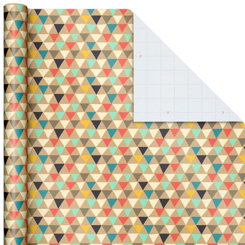 Gift Wrapping Wrapping Paper Roll Triangle Gift Wrap Triangles Wrapping ...