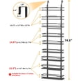 9-Tier Over-the-Door Pantry Organizer with Hanging Baskets and ...