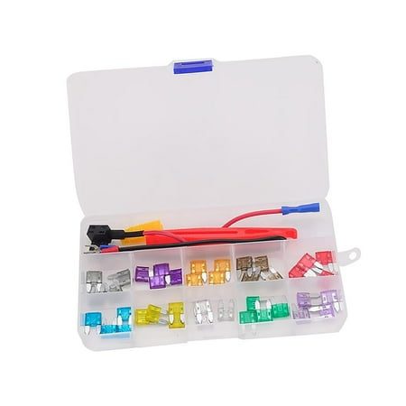 Set of flat fuses, fuse boxes for cars, cars, trucks, cars ...
