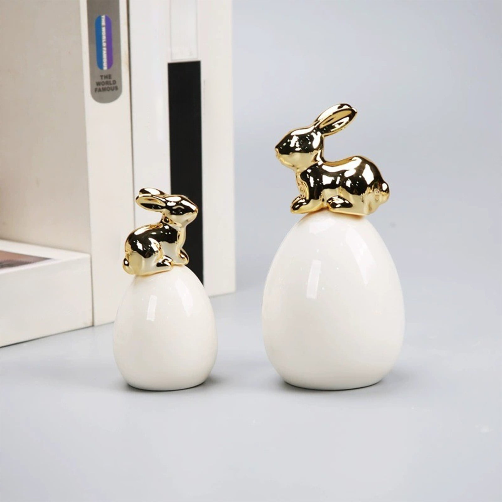 Click here for Kloer Easter Bunny Figurine White Ceramic Bunny On... prices