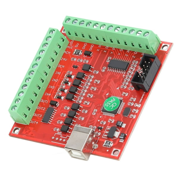 Motion Controller Card Breakout Board, 4 Shaft External 24V DC Power ...