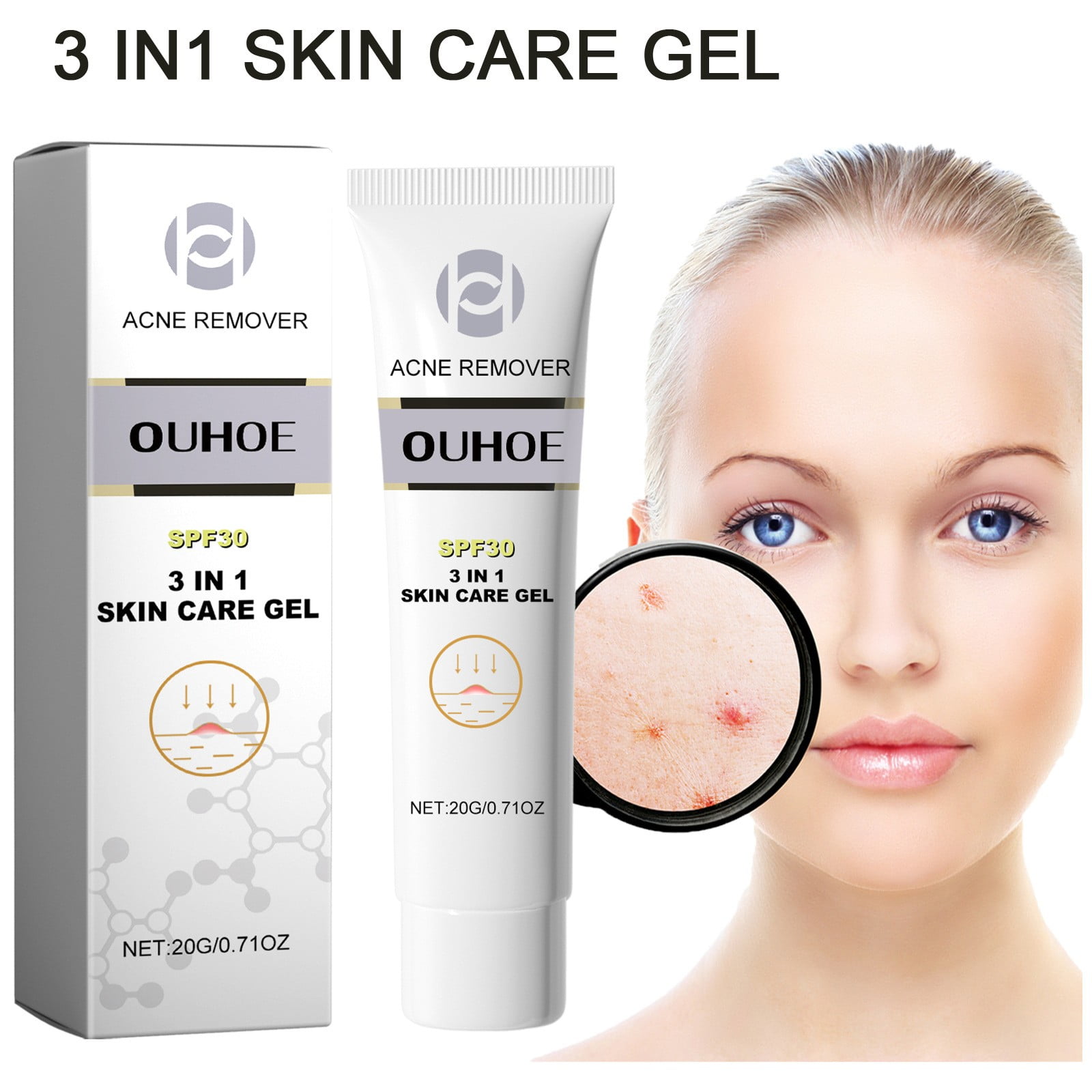 Xihbxyly Saldo de la cuenta en mi cuenta Gel Limpiador Facial Aclarador ...