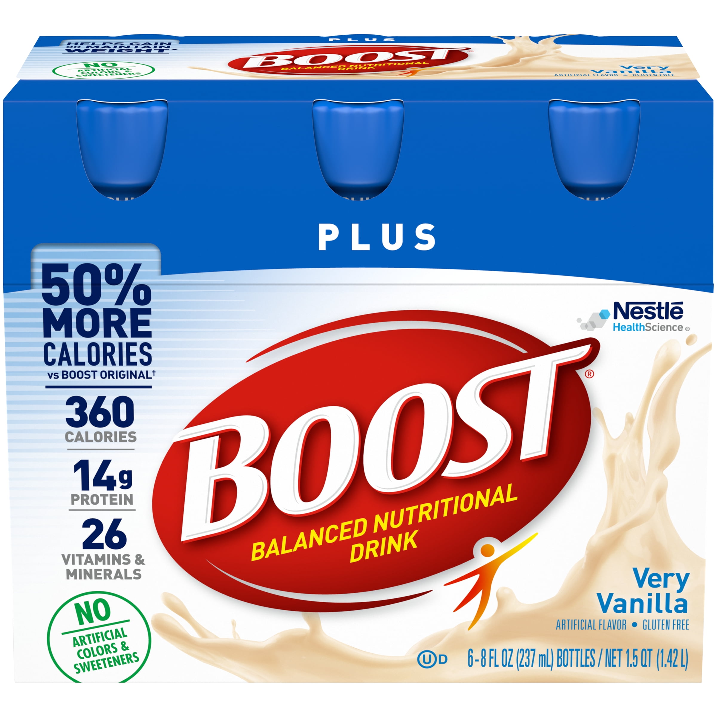 BOOST PLUS Very Vanilla 6-8 fl. oz. Bottles - Walmart.com