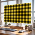Black Yellow Plaid TV Dust Cover,Stretchable TV Screen Desktop Computer ...