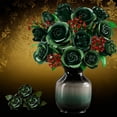 1209Pcs Flower Bouquet Succulents Building Blocks Set Green for Kids ...